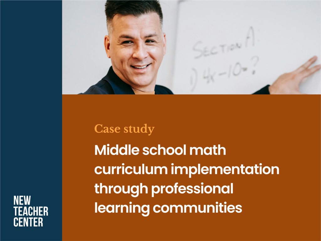 Middle school math curriculum implementation through professional ...